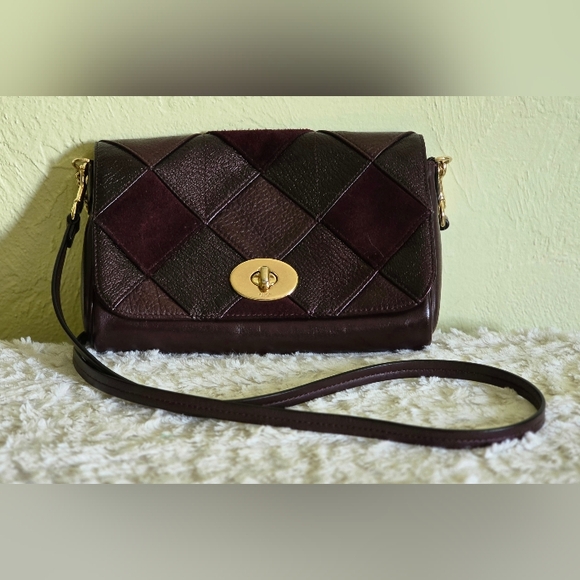 Coach | Bags | Coach Ruby Crossbody Bag With Maroon Patchwork Design ...